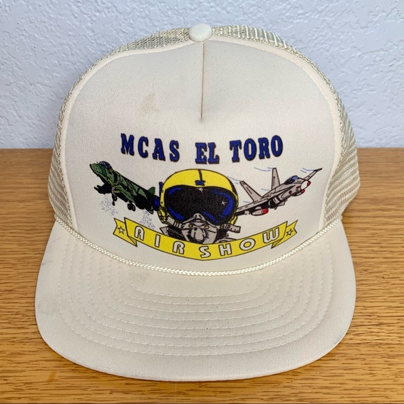 Vintage | Accessories | Vintage Mcas El Toro Airshow Snapback Hat Cap ...
